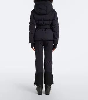 Moncler Tolima Belted Down Ski Jacket - Black