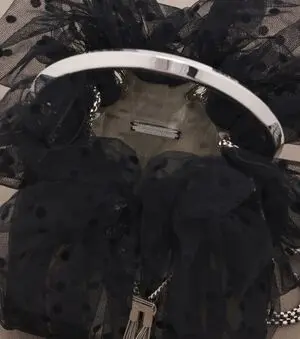 JIMMY CHOO Bon Bon Point D’esprit Bucket Bag