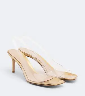 GIANVITO ROSSI Pvc Slingback Sandals - Gold