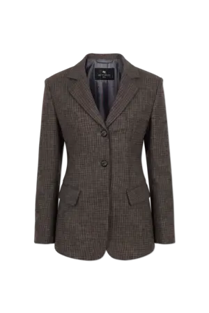 Etro Wool Blazer With Notched Lapels