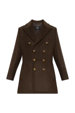Etro Wool Double-breasted Coat