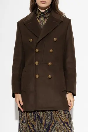 Etro Wool Double-breasted Coat