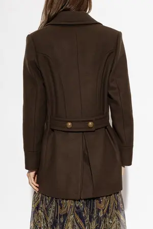 Etro Wool Double-breasted Coat