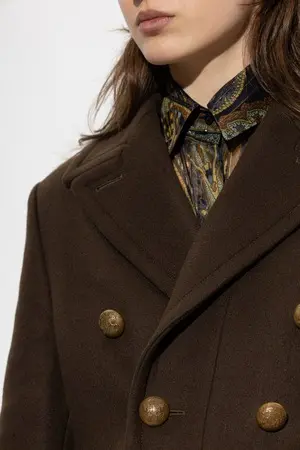 Etro Wool Double-breasted Coat