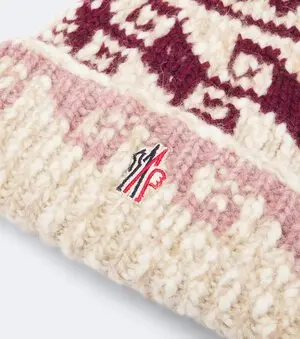 Moncler Jacquard Wool And Alpaca-blend Beanie