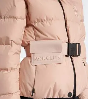 Moncler Bouquetin Belted Hooded Down Ski Jacket