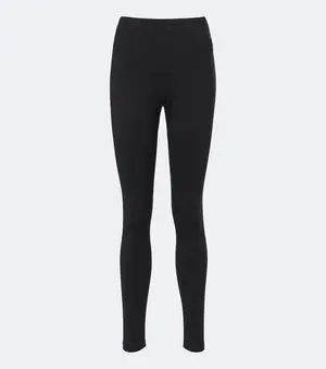 Moncler Logo Ski Leggings - Black