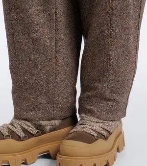 Moncler Wool Wide-leg Pants