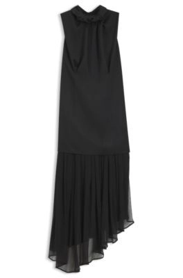 Hugo X Entire Studios Satin And Chiffon Dress
