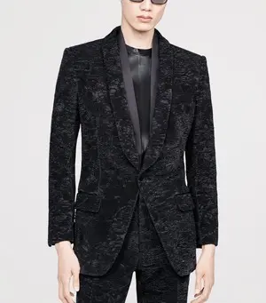 TOM FORD Silk Plissé Colbert Blazer