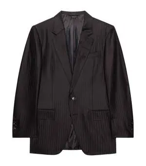 TOM FORD Virgin-wool Pinstripe Colbert Blazer