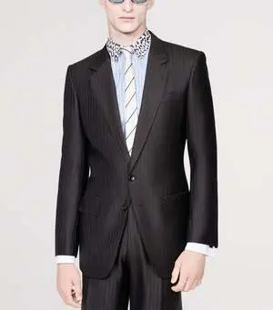 TOM FORD Virgin-wool Pinstripe Colbert Blazer