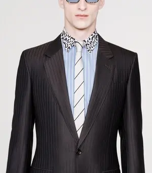 TOM FORD Virgin-wool Pinstripe Colbert Blazer