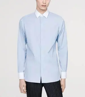 TOM FORD Cotton Contrast-trim Shirt
