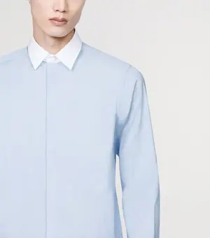 TOM FORD Cotton Contrast-trim Shirt