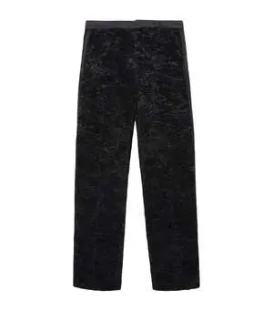 TOM FORD Silk Plissé Straight Trousers
