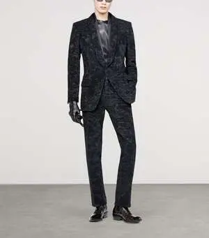 TOM FORD Silk Plissé Straight Trousers