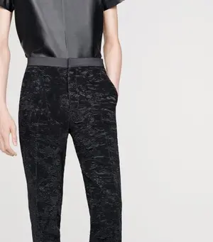 TOM FORD Silk Plissé Straight Trousers
