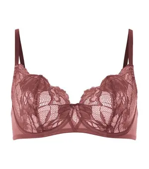 Hanro Lace Lysia Underwire Bra - Red