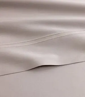 YVES DELORME Triomphe Super King Flat Sheet - Grey