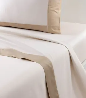 YVES DELORME Apollon Super King Flat Sheet - Beige