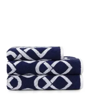 YVES DELORME Apollon Hand Towel Navy