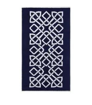 YVES DELORME Apollon Hand Towel - Navy
