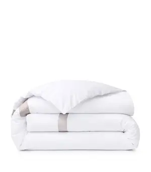 YVES DELORME Linea Super King Duvet Cover Grey