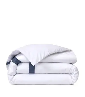YVES DELORME Linea King Duvet Cover - Blue