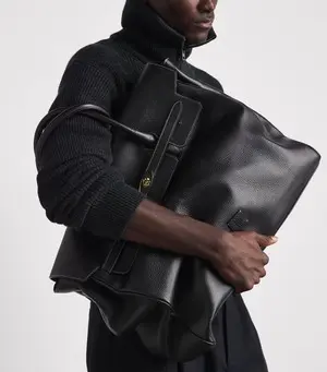 Eleventy Leather Tote Bag