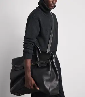 Eleventy Leather Tote Bag