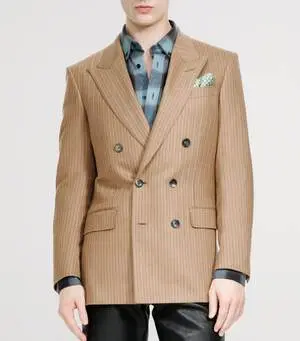 TOM FORD Wool Jacquard Stripe Jacket