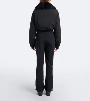 Moncler Belted Shearling-trimmed Ski Suit