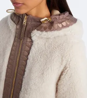 Bogner Niva Reversible Hooded Shearling Coat