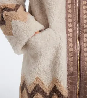 Bogner Niva Reversible Hooded Shearling Coat