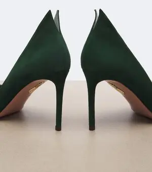 AQUAZZURA Linea Suede Pumps
