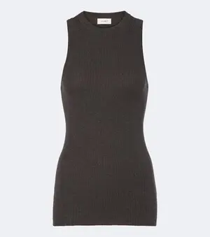 LISA YANG Amya Cotton And Cashmere Tank Top - Brown