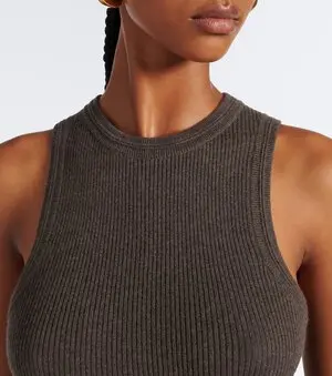 LISA YANG Amya Cotton And Cashmere Tank Top