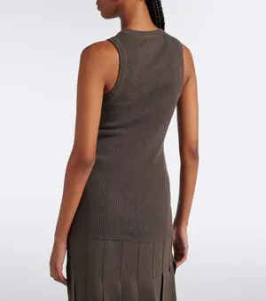 LISA YANG Amya Cotton And Cashmere Tank Top