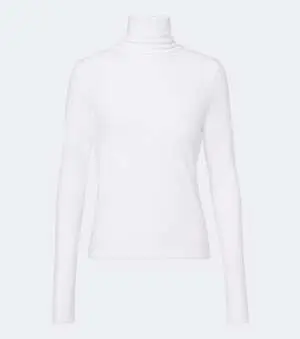 Vince Essential Turtleneck Top - White