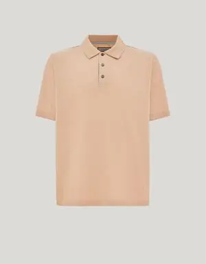 Canali Two-tone Cotton Piqué Polo Shirt