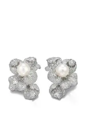 ANABELA CHAN Blossom Pearl Earrings - Silver