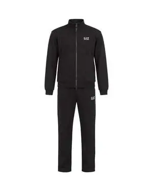 EA7 S Zip-up Tracksuit Set - Black