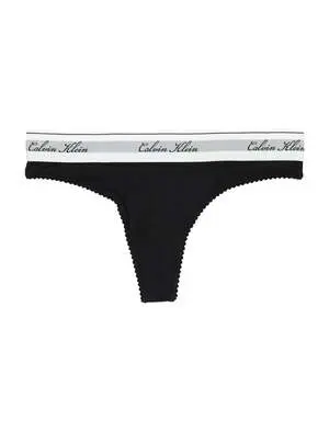 Calvin Klein Waistband Thong - Nero