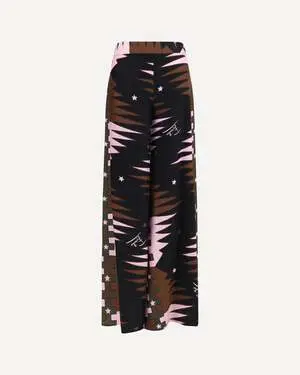Emilio Pucci Silk Twill Pants - Multicolour