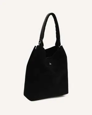 VIVIENNE WESTWOOD Large Lottie Suede Shopping Bag