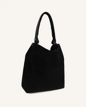 VIVIENNE WESTWOOD Large Lottie Suede Shopping Bag
