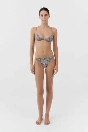 ST. AGNI Mid Bikini Brief - Python