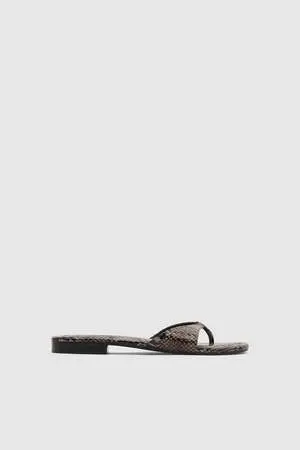 ST. AGNI Everyday Thong - Python Embossed