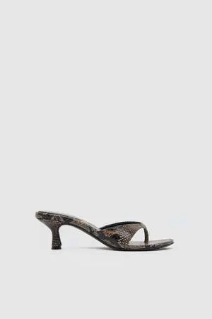 ST. AGNI Pre-order: Everyday Thong Heel 50 - Python Embossed